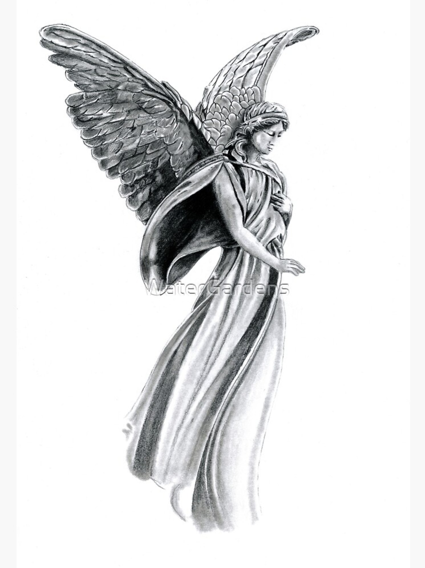 Female Guardian Angel Drawings