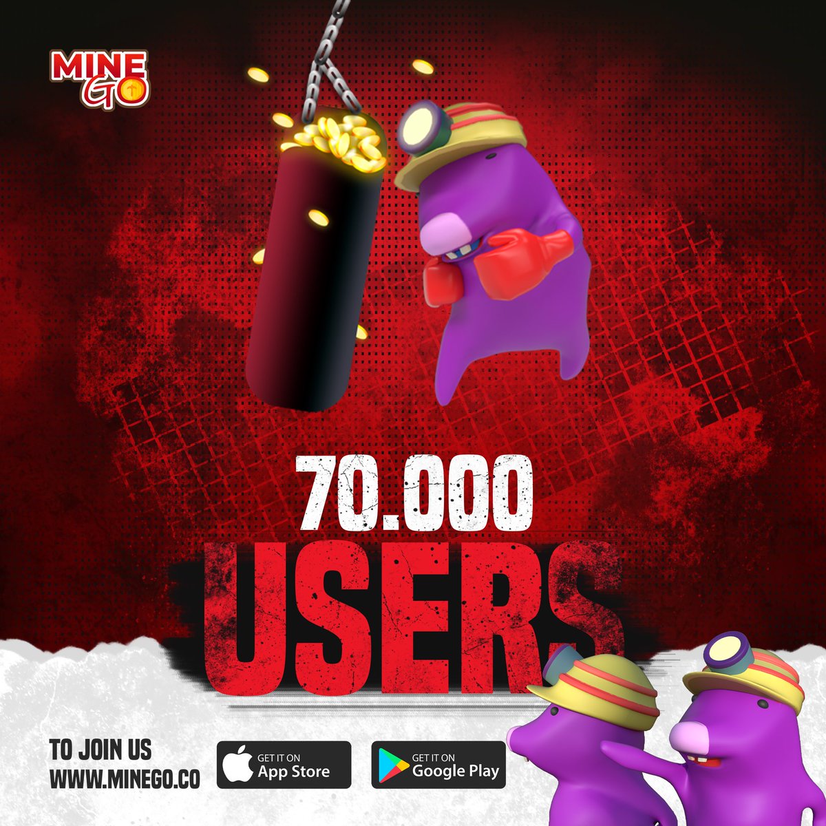 MineGo Network on Twitter: "We are growing as promised! Now we became 70k miners around the ...