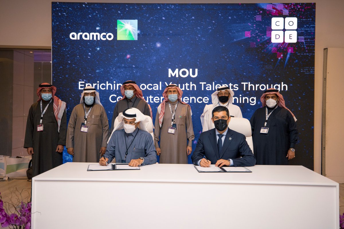We just signed an MOU with @aramco to increase access to computer ...