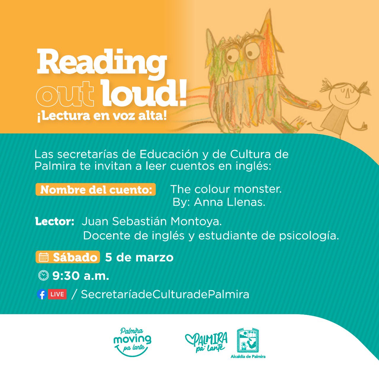 Alcaldía de Palmira on Twitter: "Reading out loud ¡Lectura en voz alta ...