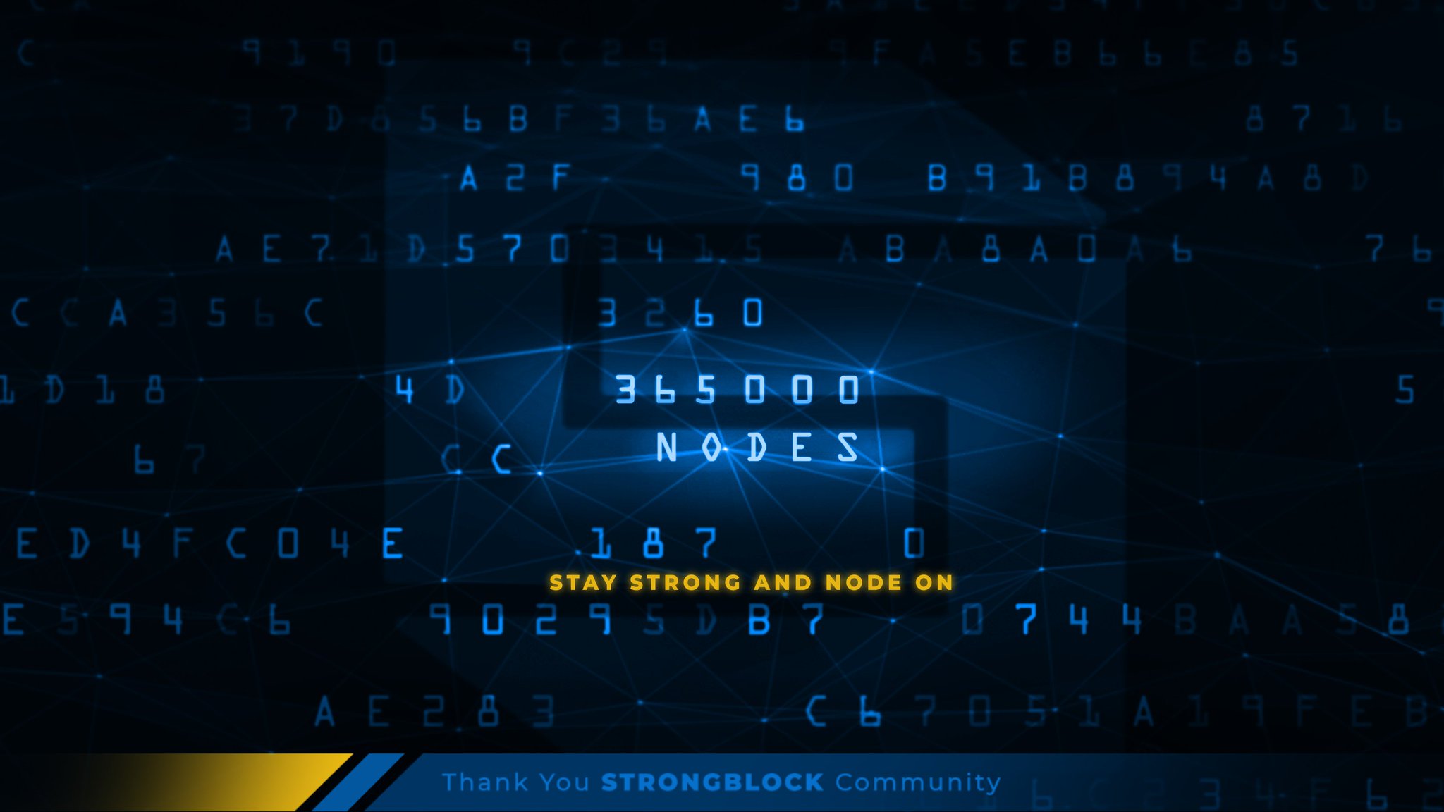 strongblock.io on Twitter: "365,000 nodes have been created, #NodeArmy 🎉 Stay $STRONG and node ...