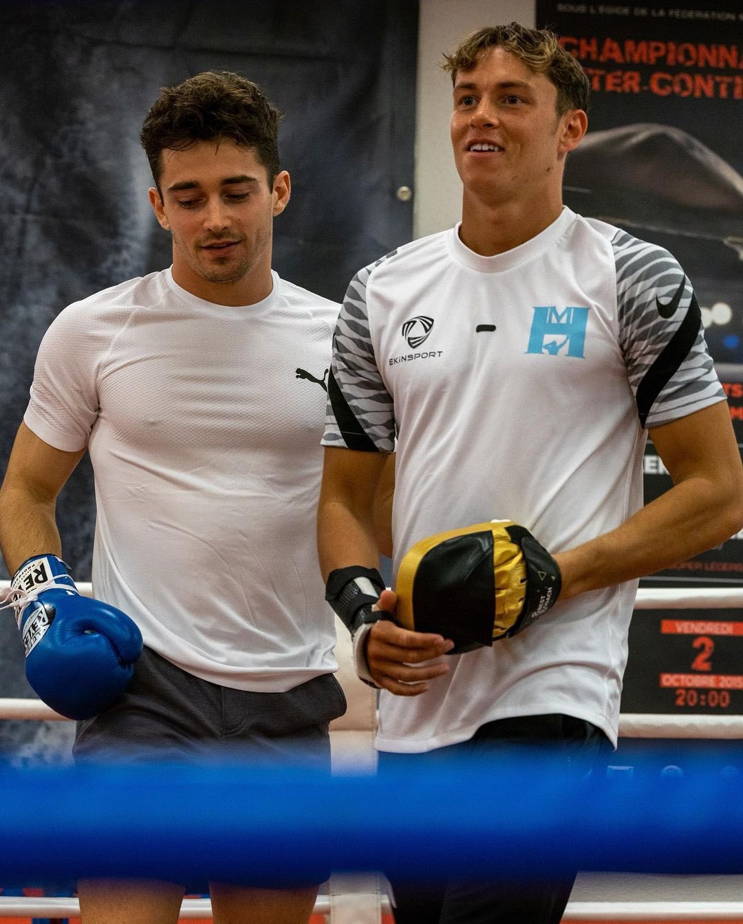 In pictures: boxing training session for Ferrari F1 driver Charles Leclerc