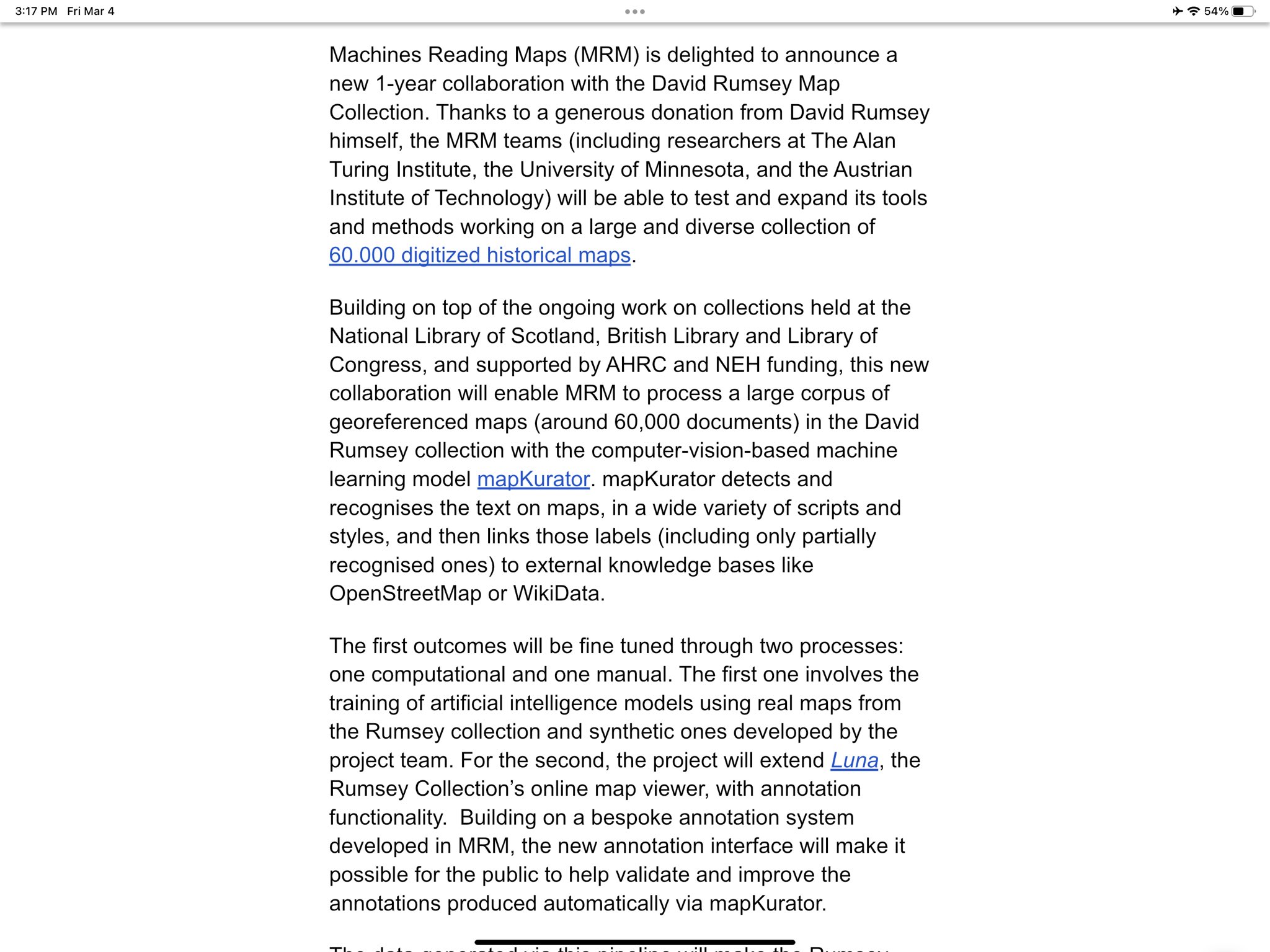 David Rumsey on Twitter: "New collaboration between Rumsey Map Collection and Machines Reading ...