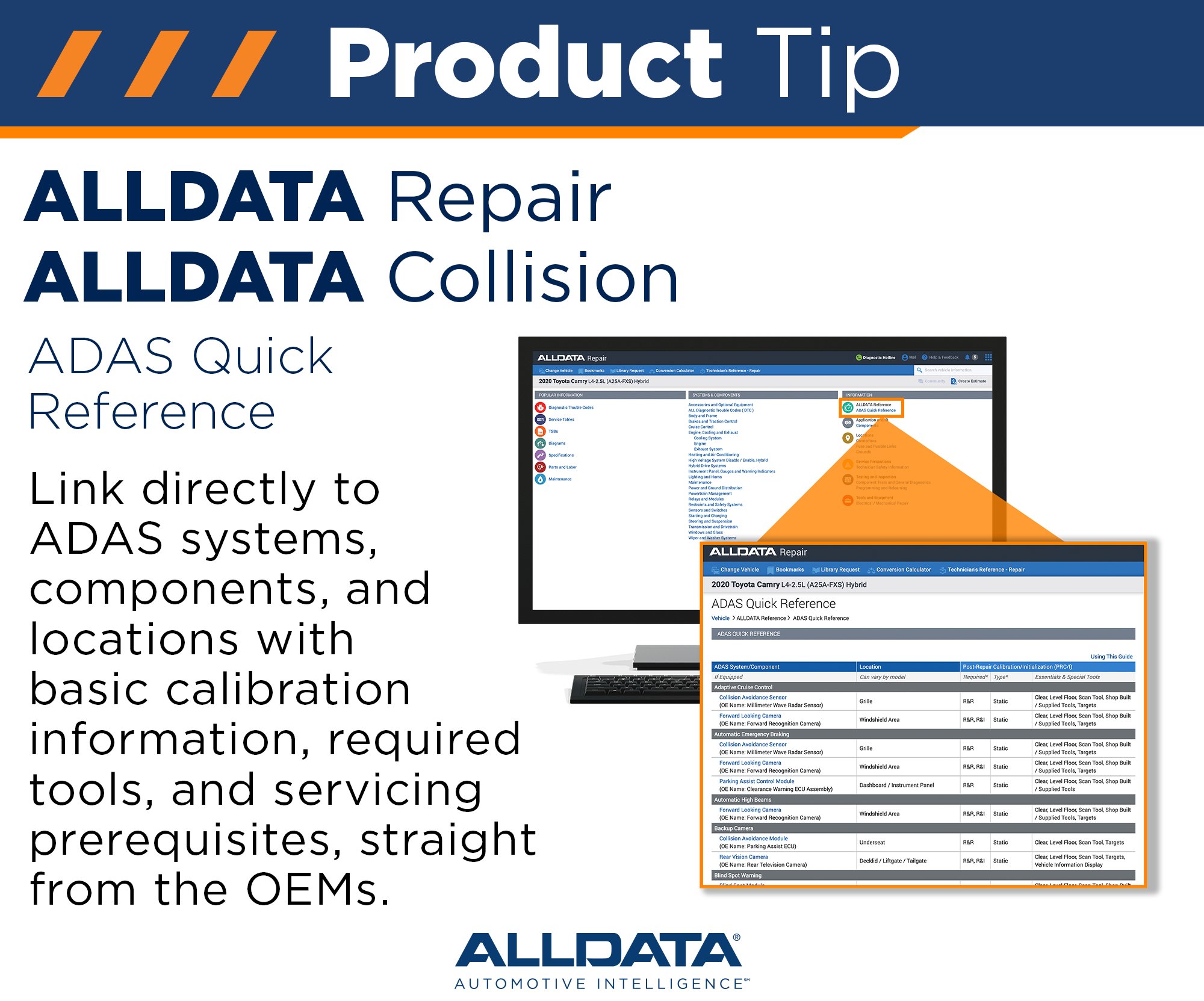 ALLDATA on Twitter: "Have you checked out ADAS Quick Reference in ALLDATA Repair & ALLDATA ...