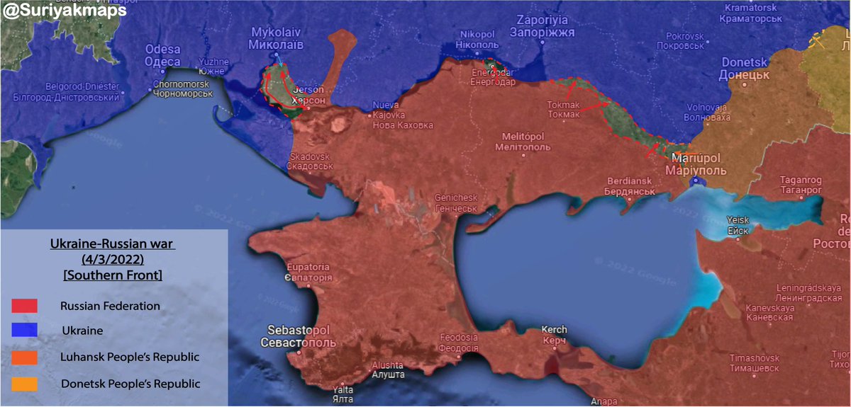 Thread by Suriyakmaps: New map of #Ukraine during the next minutes ...