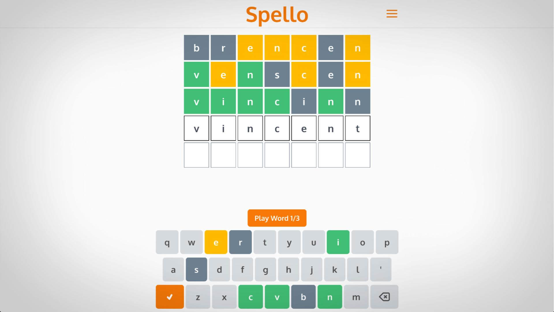 Tony Vincent on Twitter: "🔊 Spello is like Wordle, except it’s for ...