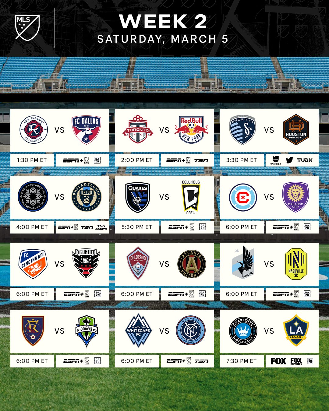 Major League Soccer Teams List