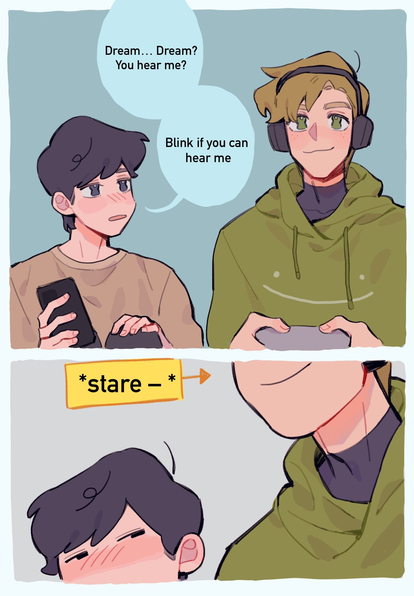 Theresa :( on Twitter: "💚💙 #dreamnotfound #dreamnotfoundfanart https://t.co/WDazV02YPr" / Twitter