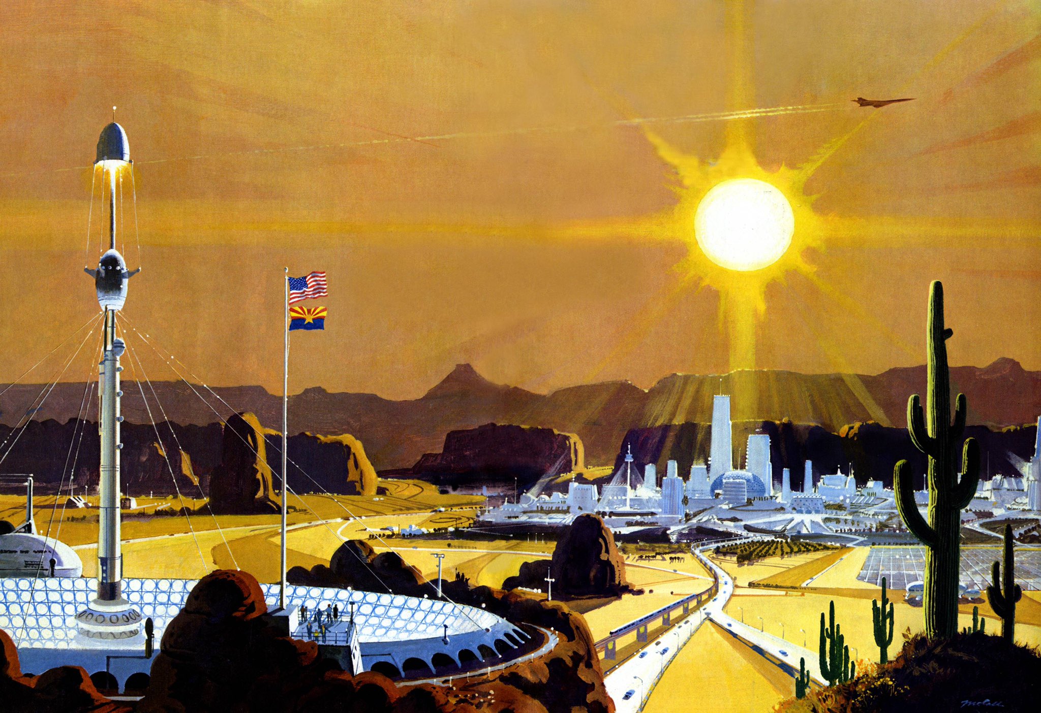 Humanoid History on Twitter: "Welcome to the future, illustrated by Roy ...