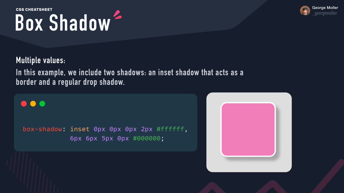 🔥 CSS cheat sheet on box-shadow property. 🧵 Small thread 👇 - Thread ...