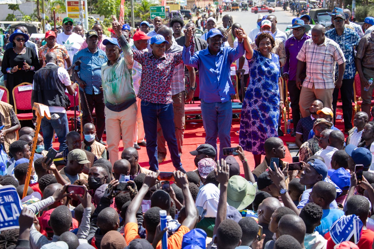Raila Odinga on Twitter: "Machakos County you have shown strong support for Azimio in words and ...