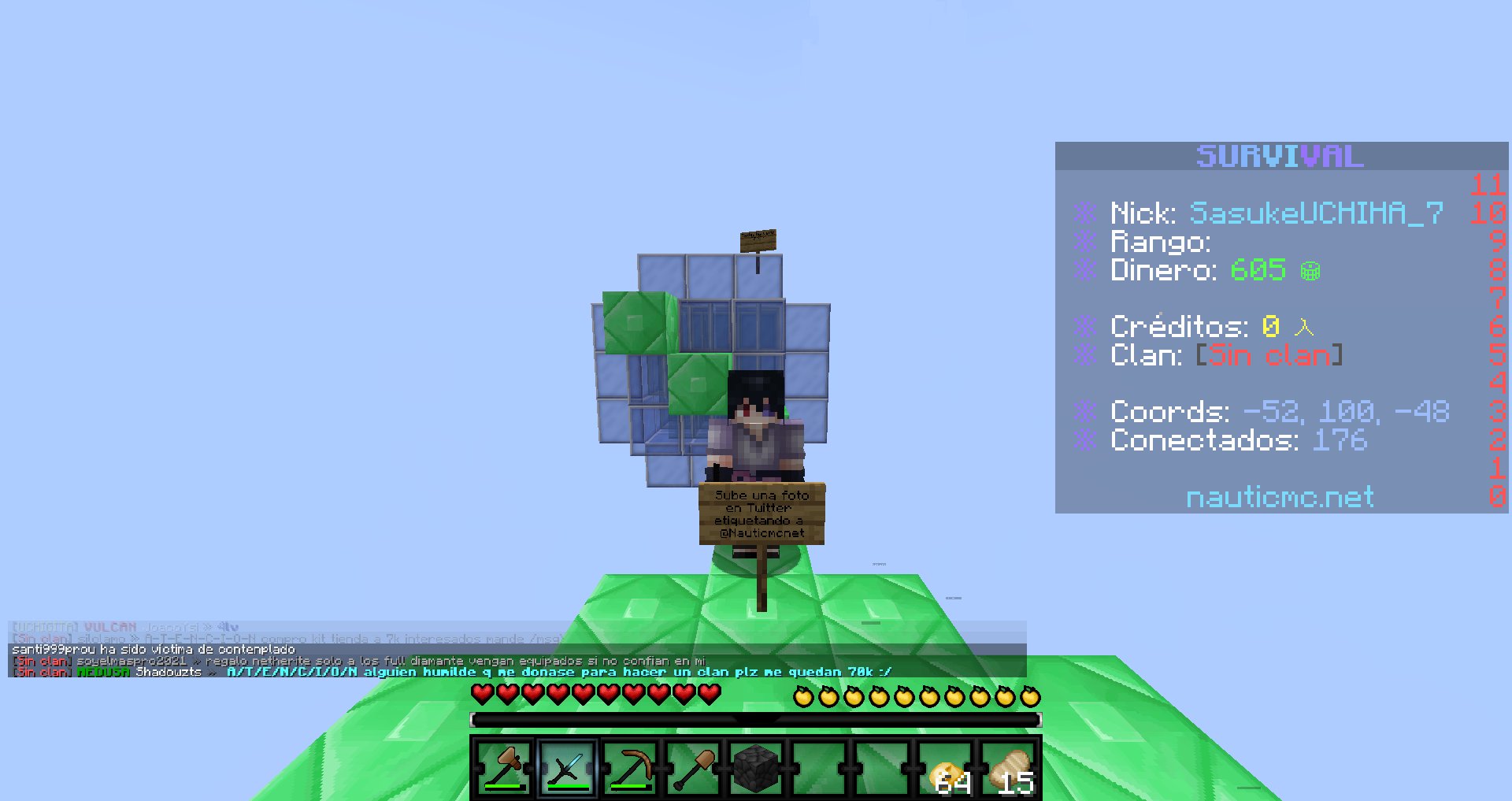 Uchiha Madara On Twitter Me Pase El Parkour De El Server Nauticmc