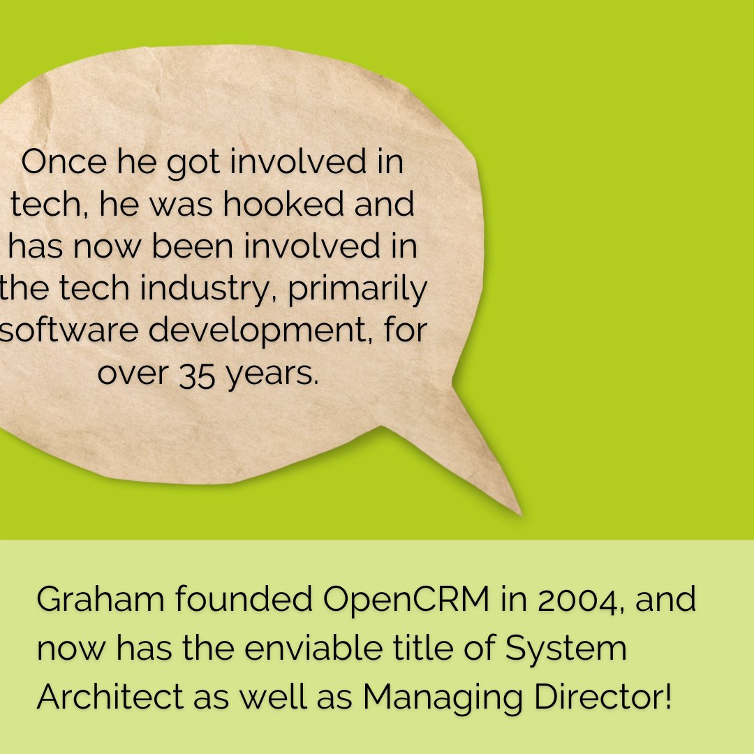OpenCRM on Twitter: "Get to know Graham; Founder, MD and System Architect of OpenCRM! Interested ...