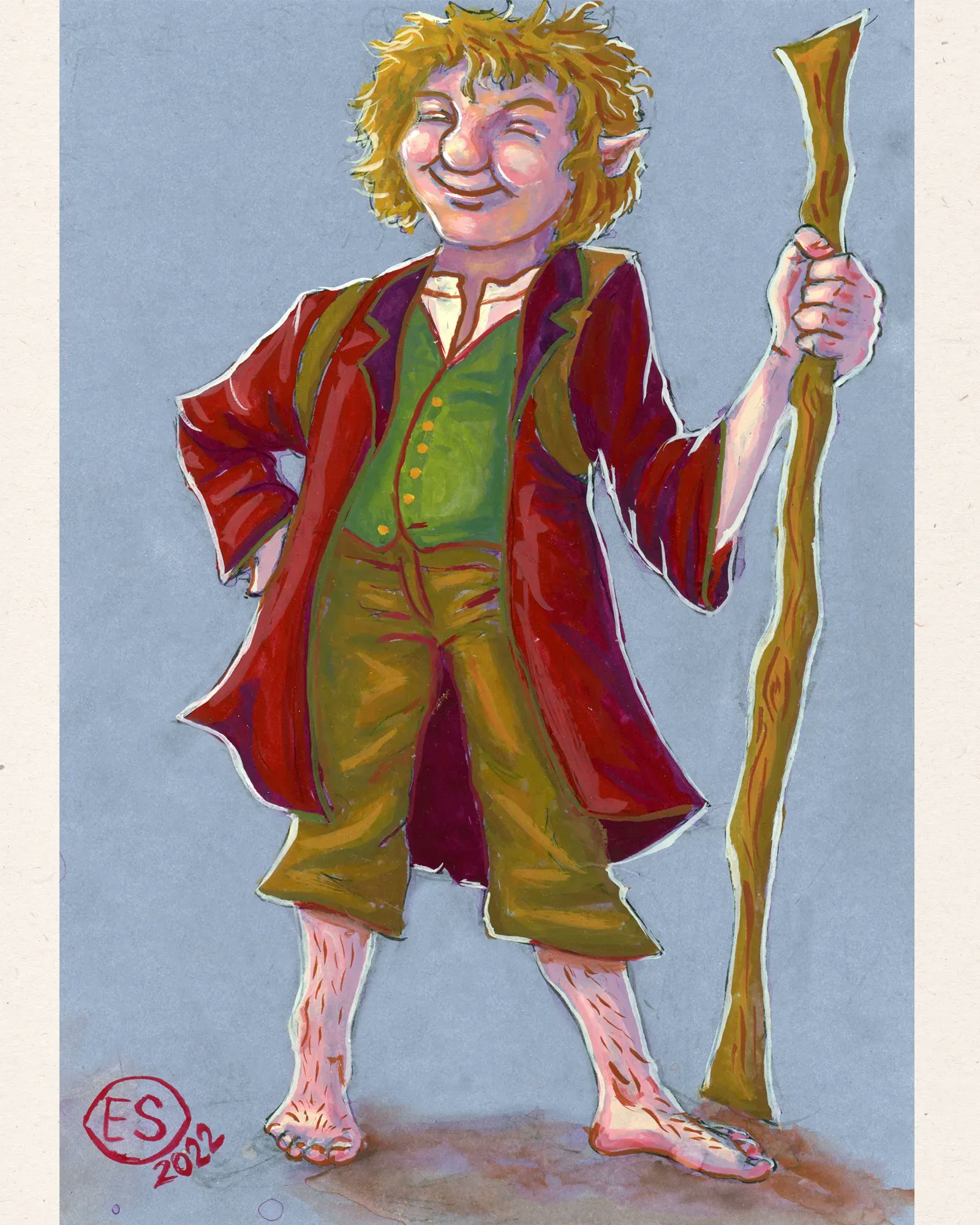 Bilbo Baggins Full Body Drawings