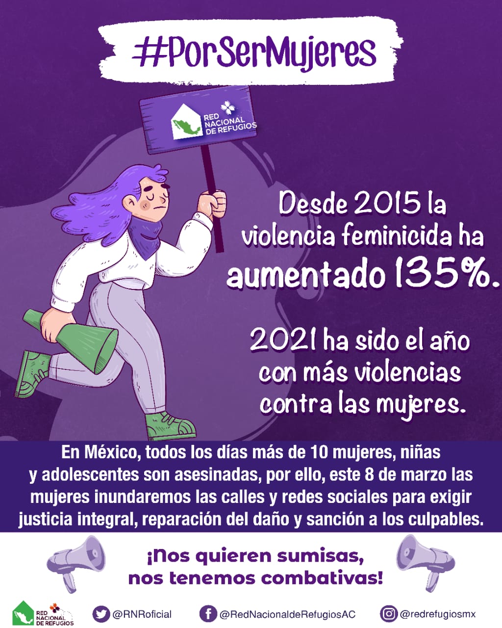 Red Nacional De Refugios Ac On Twitter 🚨¡la Violencia Feminicida Ha