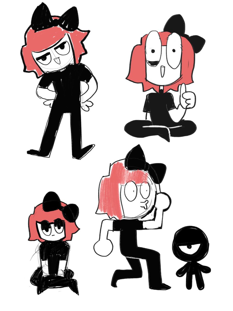 「Expressions practice / doodles 」|Cy Poppsのイラスト