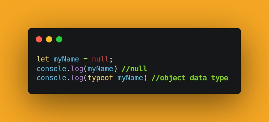 💛 Day 6️⃣ / 3️⃣0️⃣ days of basics in JavaScript series → What is a null ...