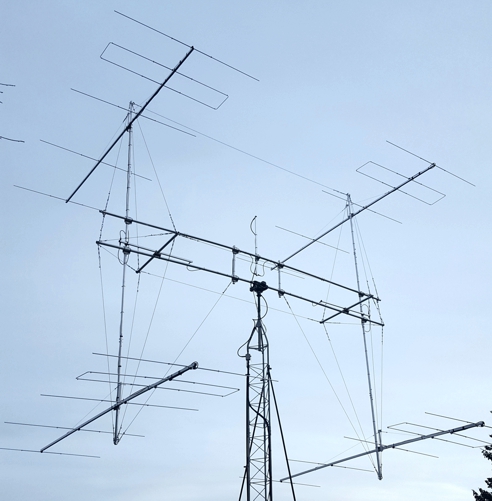 Justin Johnson - G0KSC on Twitter: "A pair of small 50MHz 4 x LFA Low Noise Yagi systems in 'H ...