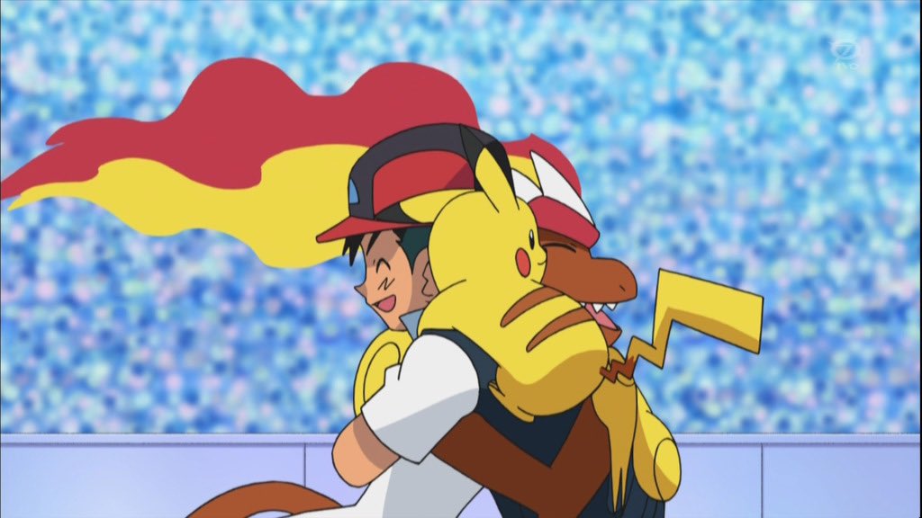 Pokemon Ash Hug