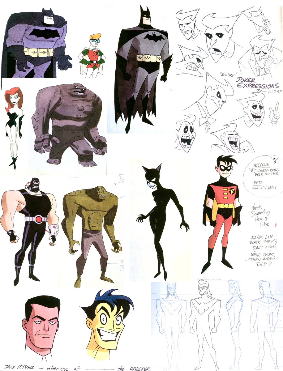 Cool Comic Art On Twitter Rt Coolcomicart The New Batman Adventures 1997 Character Designs