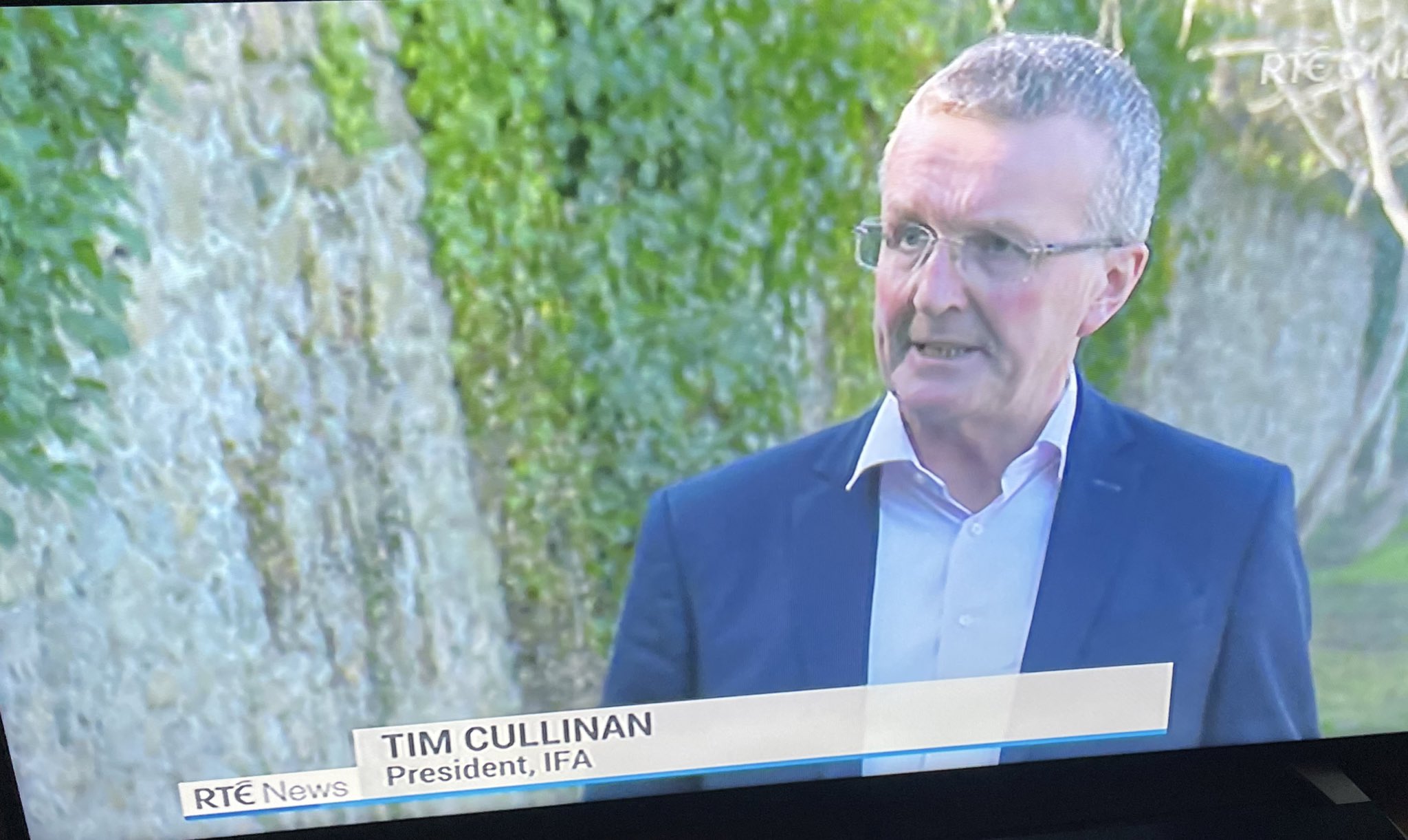 Irish Farmers' Association on Twitter: "IFA President Tim Cullinan on the RTE 6.1 News this ...