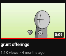 this is also the same guy who reposted my fluffy grunt vid and the fact ...