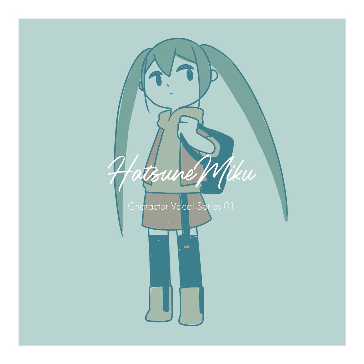 初音ミク 「フォントを新しく試す時にとりあえず「Hatsune Miku」と打ちがち 」|じゃがバタのイラスト