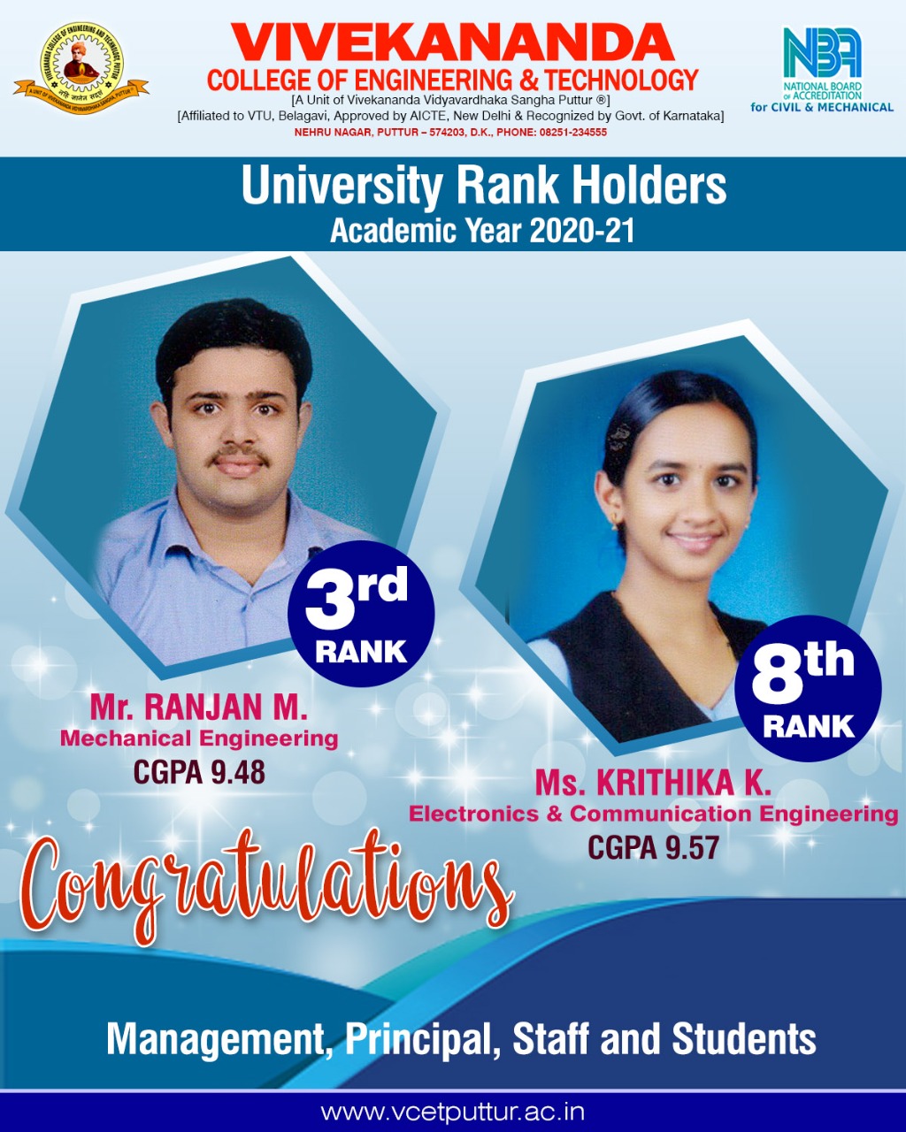 Vivekananda College Puttur Vivekananda College Of Engineering