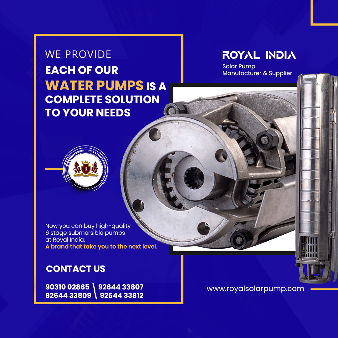 ROYAL INDIA on Twitter: "royalsolarpump #royalindiasolarpump Each of our water pumps is a ...