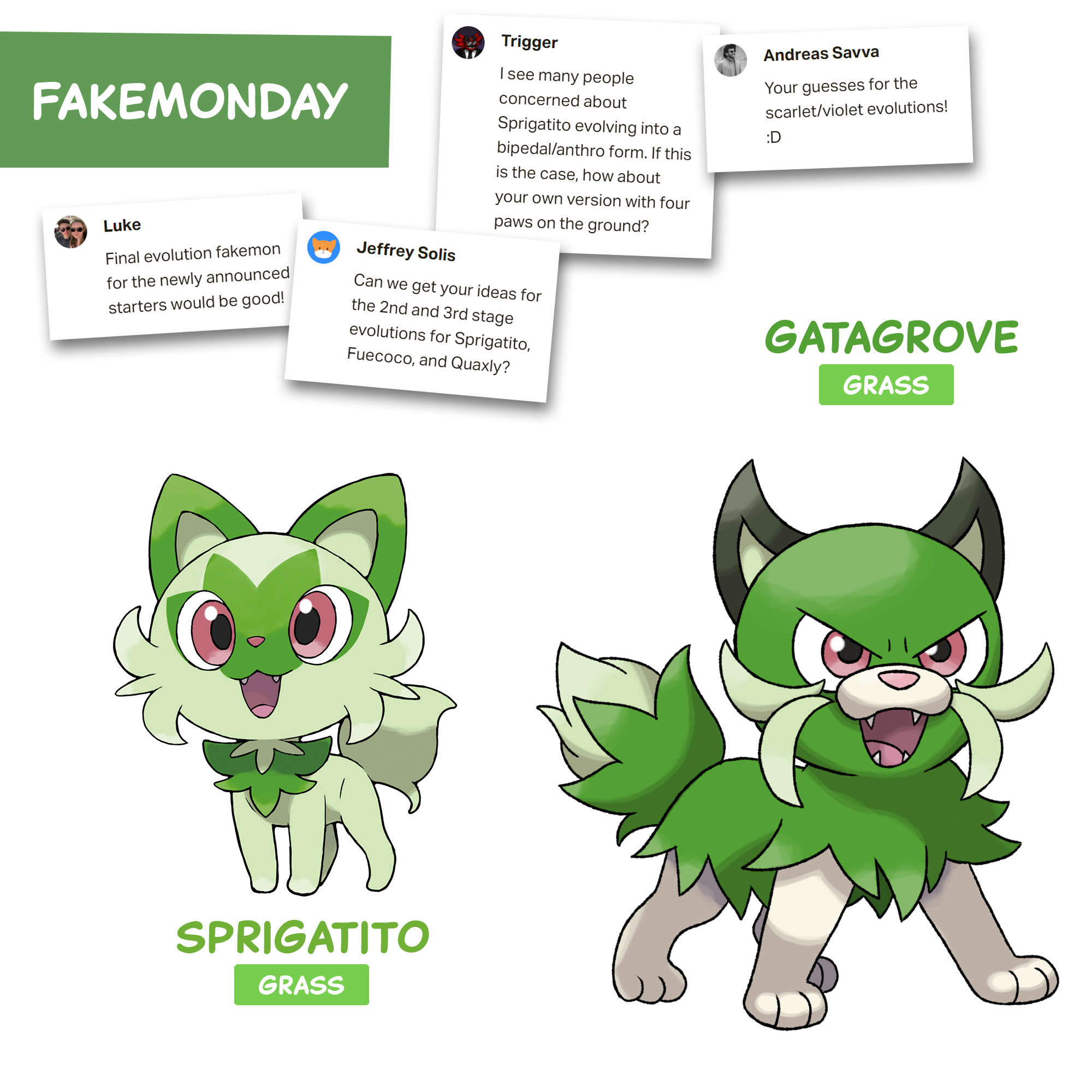 Fakemon Starters Evolution