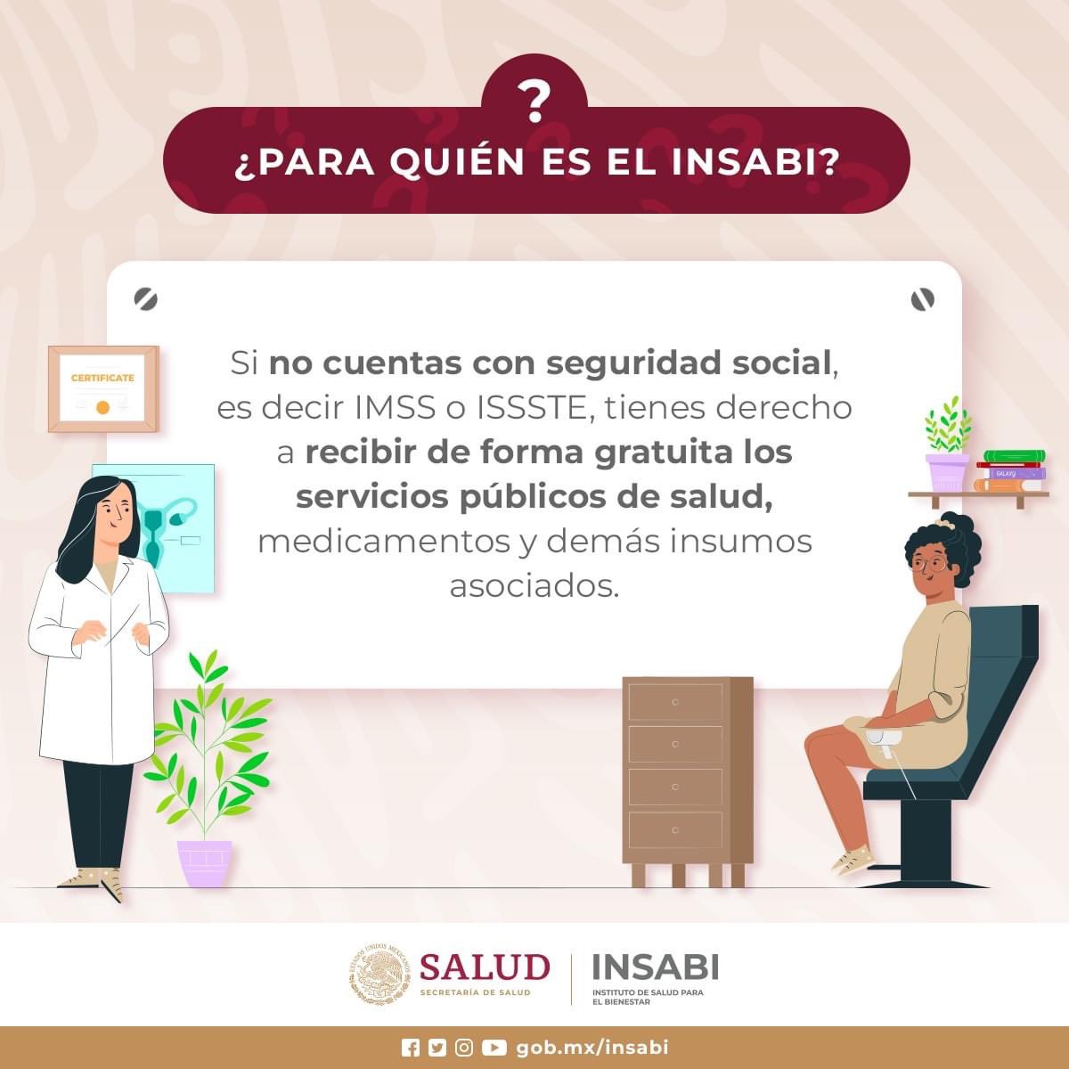 Instituto De Salud Para El Bienestar On Twitter El Insabi Garantiza