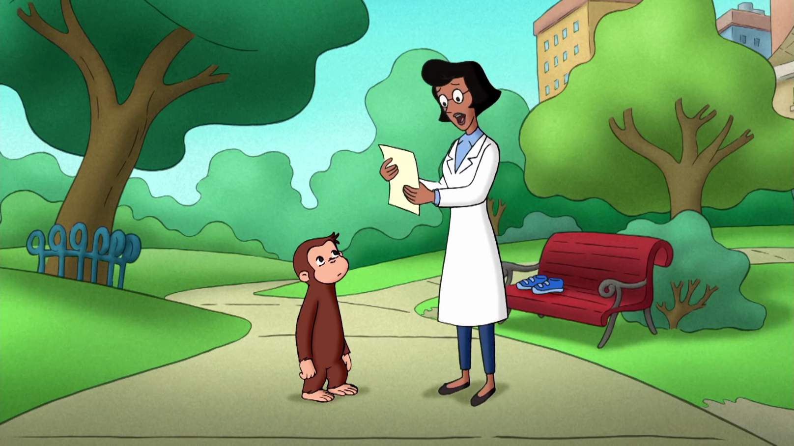 Curious George Professor Wiseman