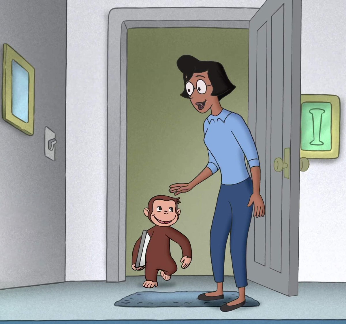 Curious George Professor Wiseman