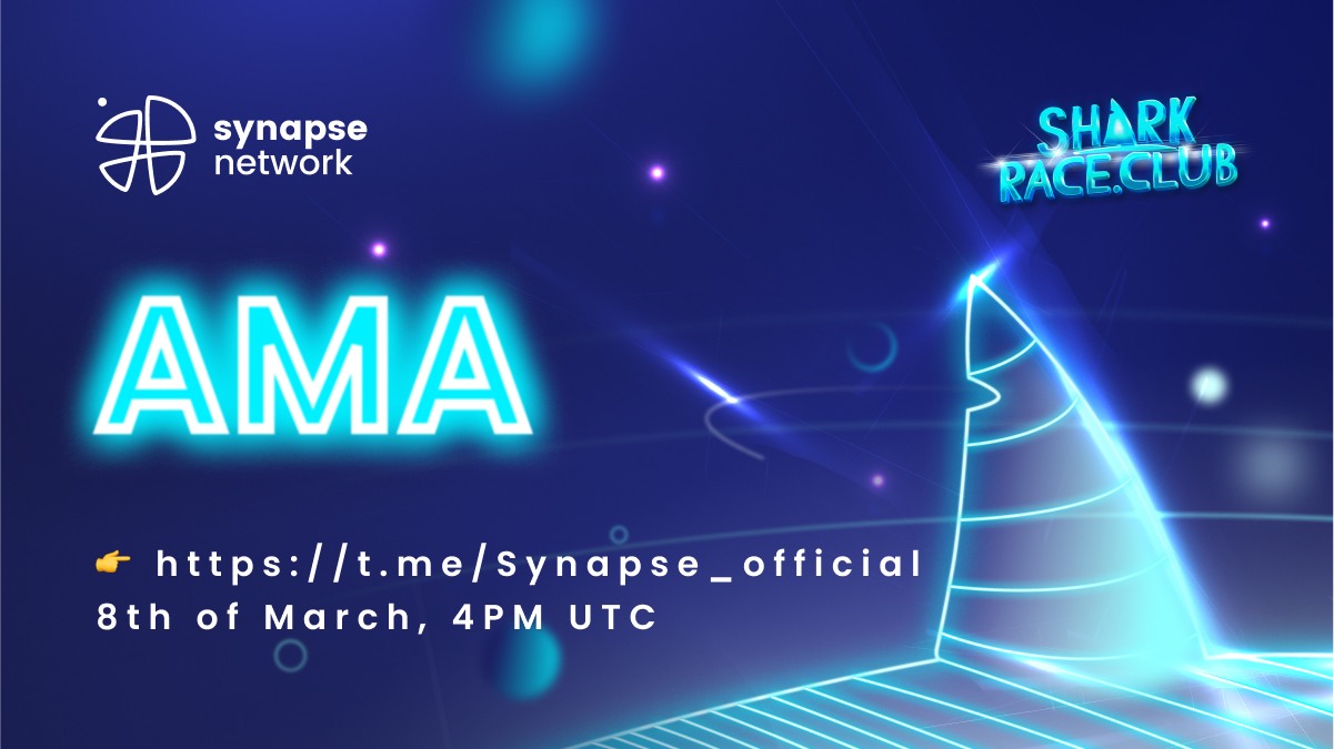 Synapse Network on Twitter: "📆 08.03, 4 PM UTC! Join us for an AMA with @sharkraceclub Team! 💸 ...