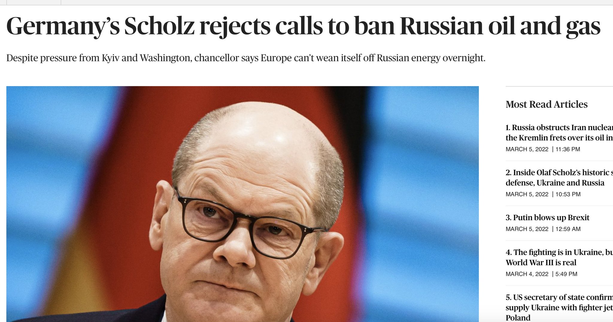 Philipp Heimberger on Twitter: "🇩🇪 Chancellor Scholz pushes back against calls for a ban on ...