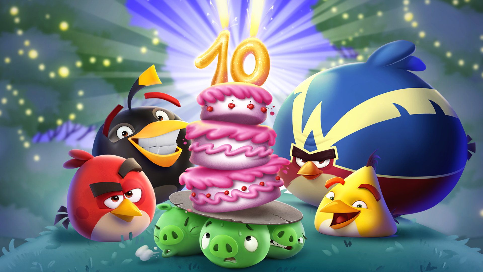 Angry Birds Birthday Wallpaper
