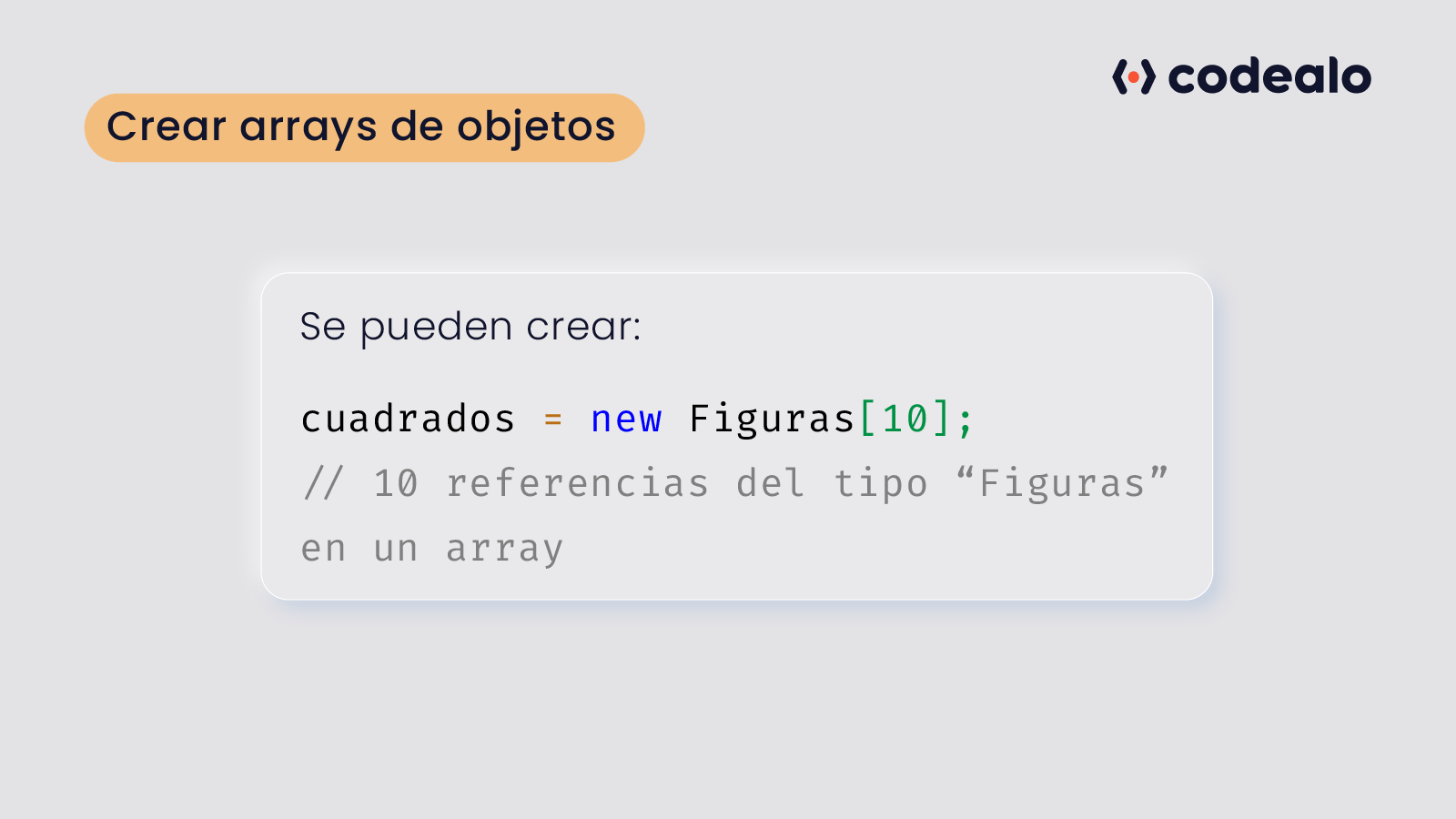 Codealo on Twitter: " ️Crear arrays de objetos Con esto no creamos 10 objetos, el valor en cada ...