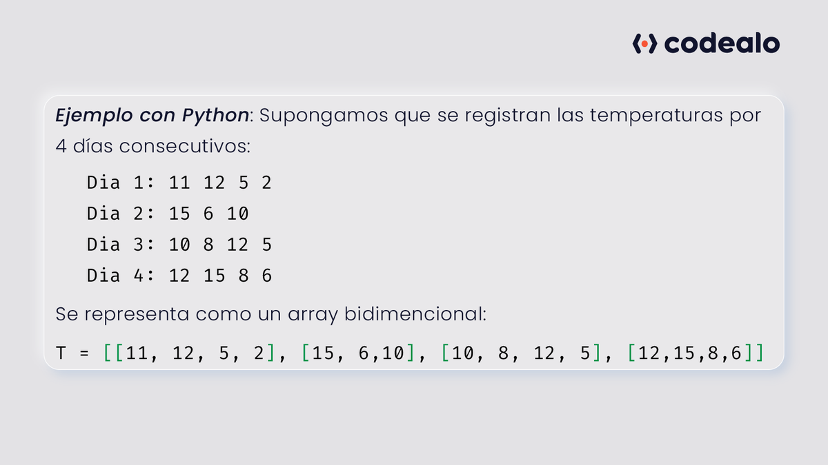 Codealo on Twitter: " ️¿Qué es un array? Se utilizan para agrupar objetos. Se pueden declarar ...