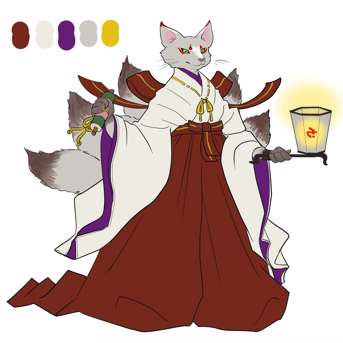 「Nishi character designs for Kamigawa: A Visual Novel. :) Sh」Inkoの漫画