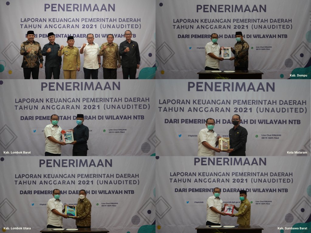 BPK NTB on Twitter: "BPK NTB menerima Laporan Keuangan Pemerintah Daerah Tahun Anggaran 2021 ...
