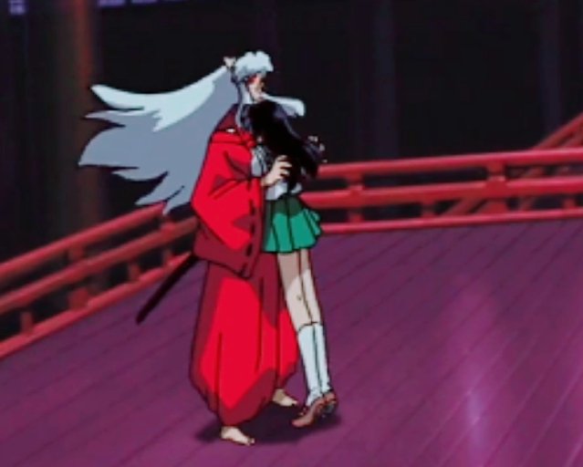 Inuyasha And Kagome Kiss Final Act
