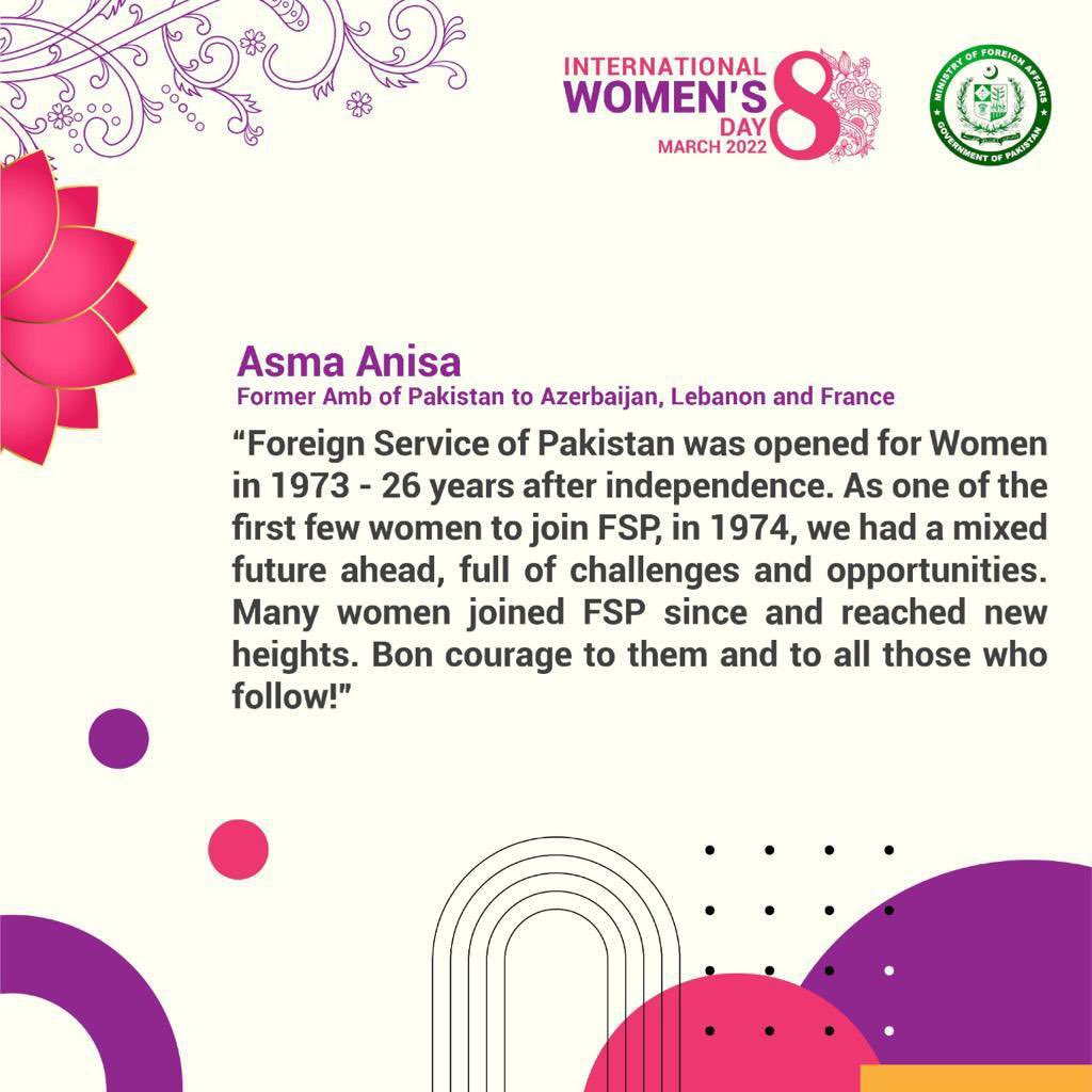 Spokesperson 🇵🇰 MoFA on Twitter: "💬: Message by Her Excellency Ambassador Seema Illahi Baloch on ...