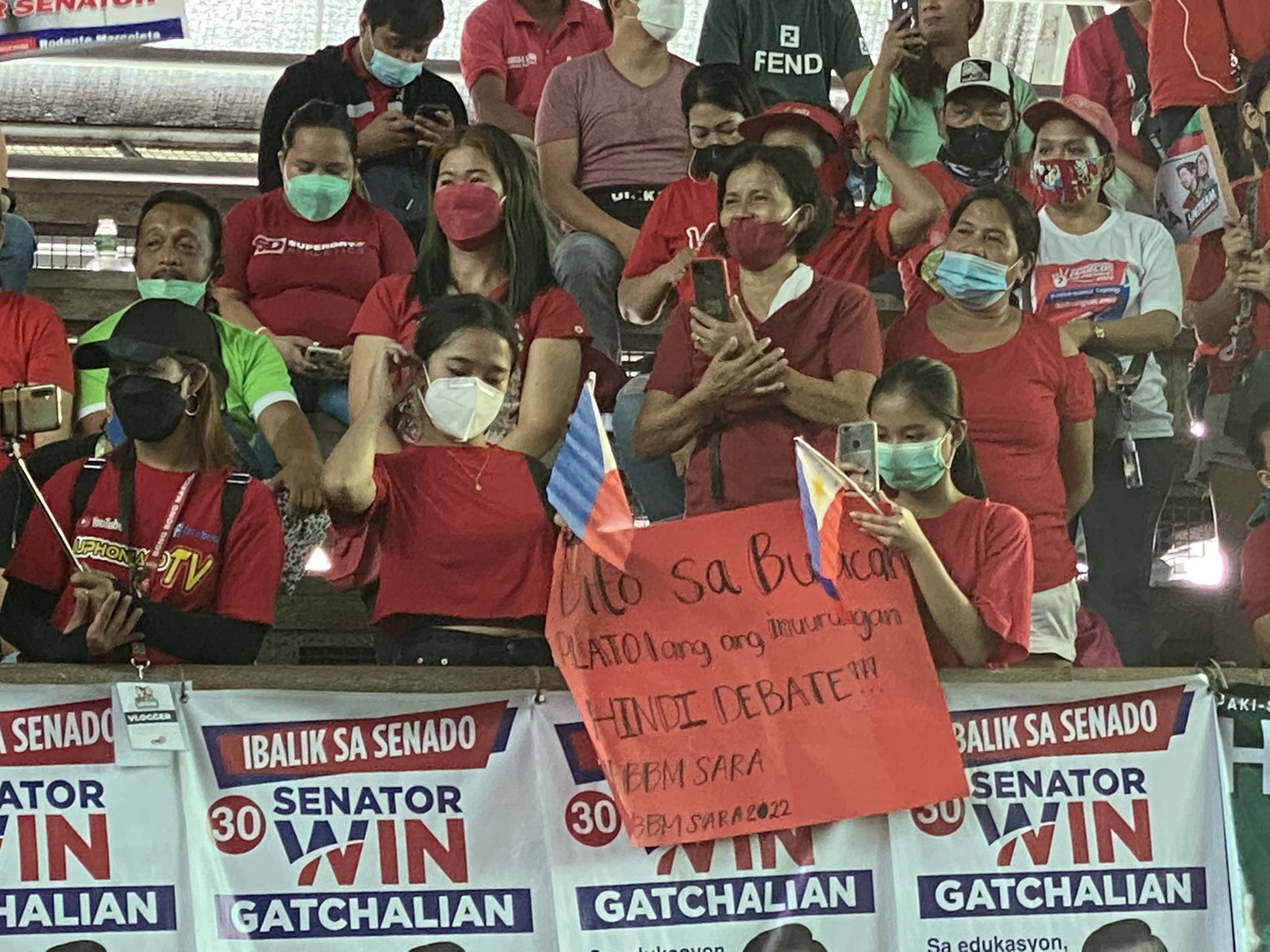 Lian Buan On Twitter Rally Attendees Of The Debate Averse Marcos And