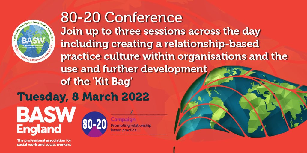BASW on Twitter: "Relationship-based Practice | The 80-20 campaign BASW England are delivering ...
