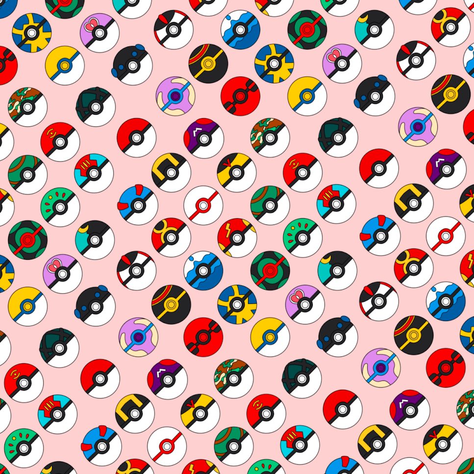 Pokeball Pattern Background Pokeball Pattern Background