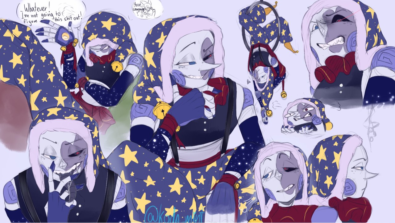 🌿Mint_Koda🌿 on Twitter: "I couldn't leave Moon out, so more little sketches with the angry ...