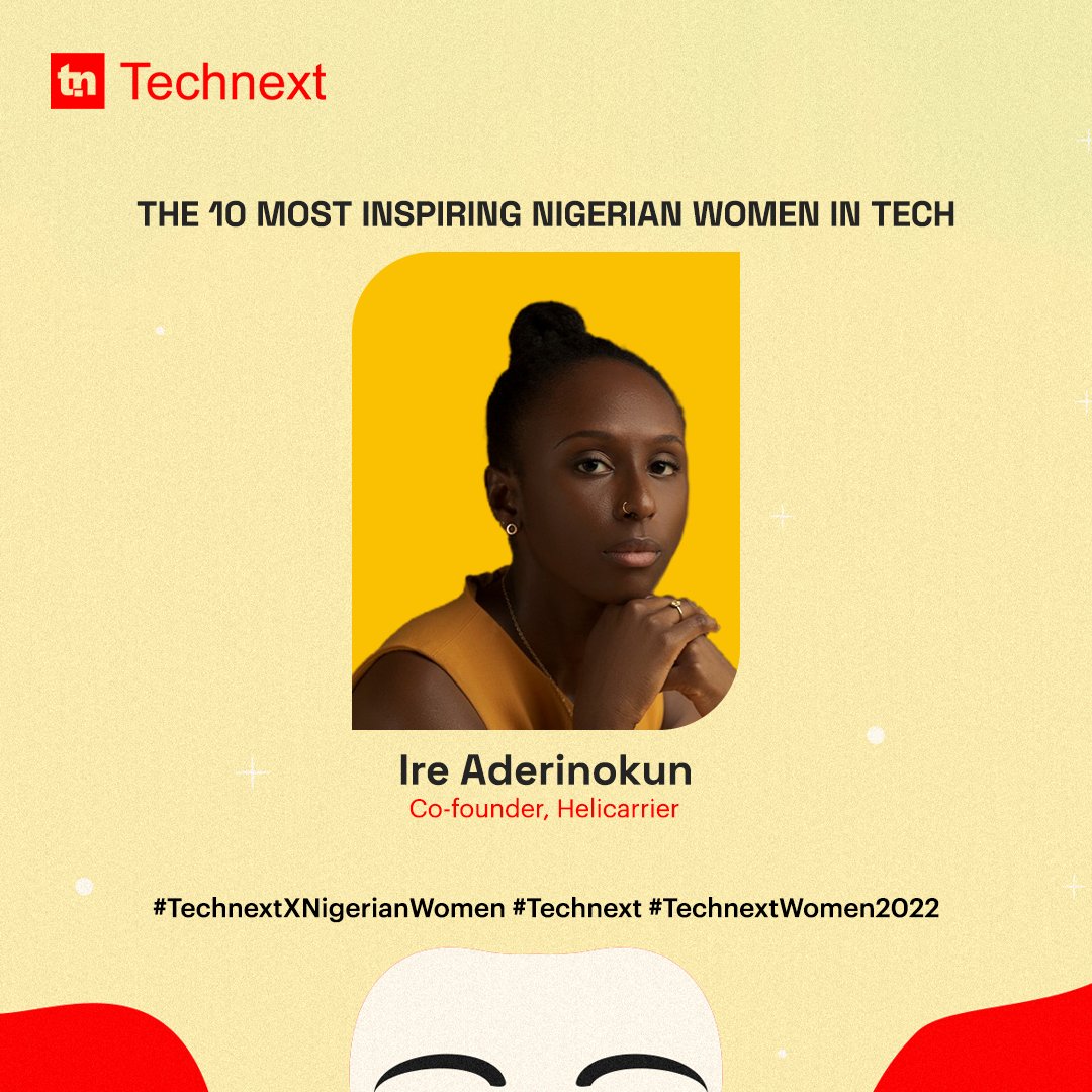 Technext on Twitter: "Ire Aderinokun (@ireaderinokun) – Co-founder, @helicarrierinc. # ...