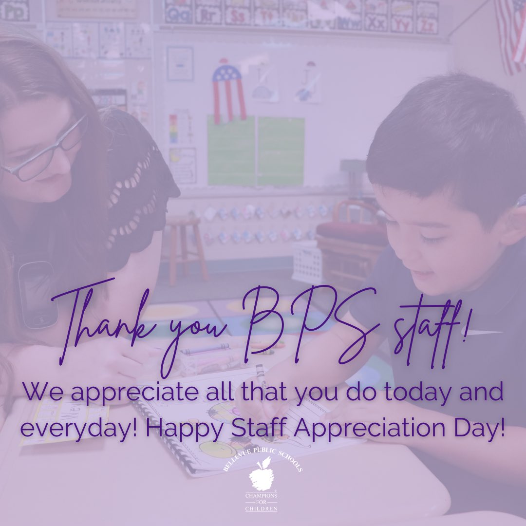Bellevue Public Schools on Twitter: "Happy Staff Appreciation Day # ...