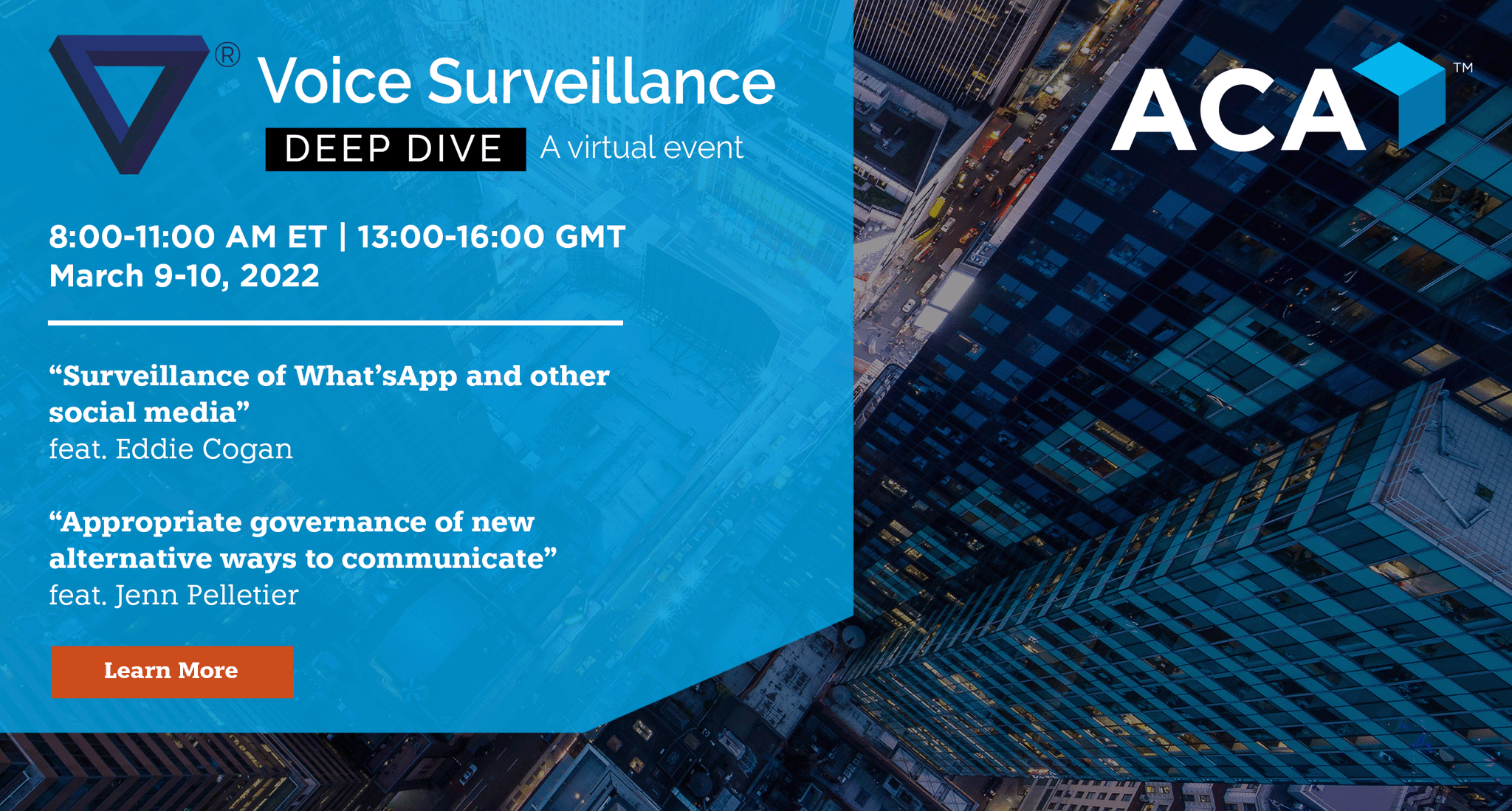 ACA Group on Twitter: "We’re proud to announce that we are sponsoring 1LoD’s Voice #Surveillance ...