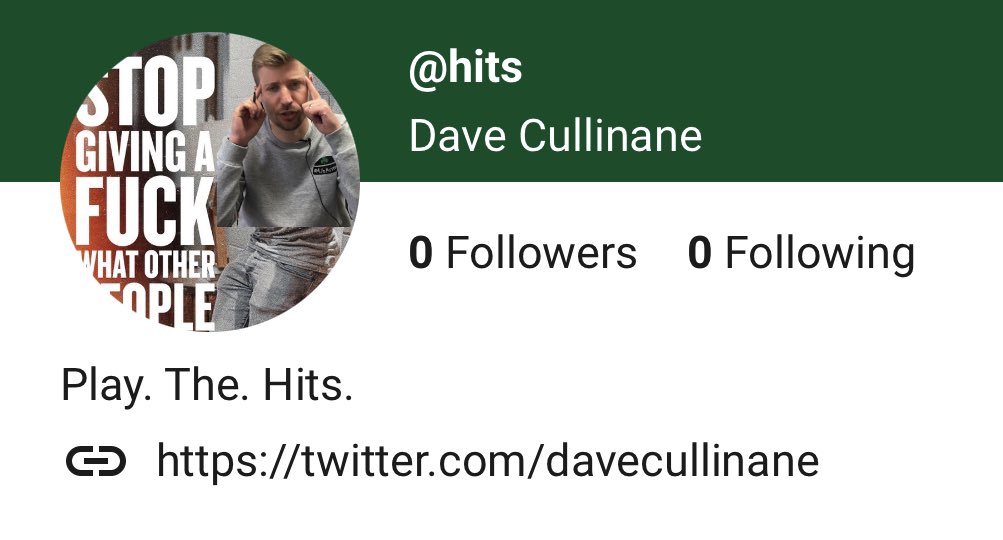 Dave Cullinane on Twitter: "I mean… that handle. https://t.co/8QPWthELIB" / Twitter